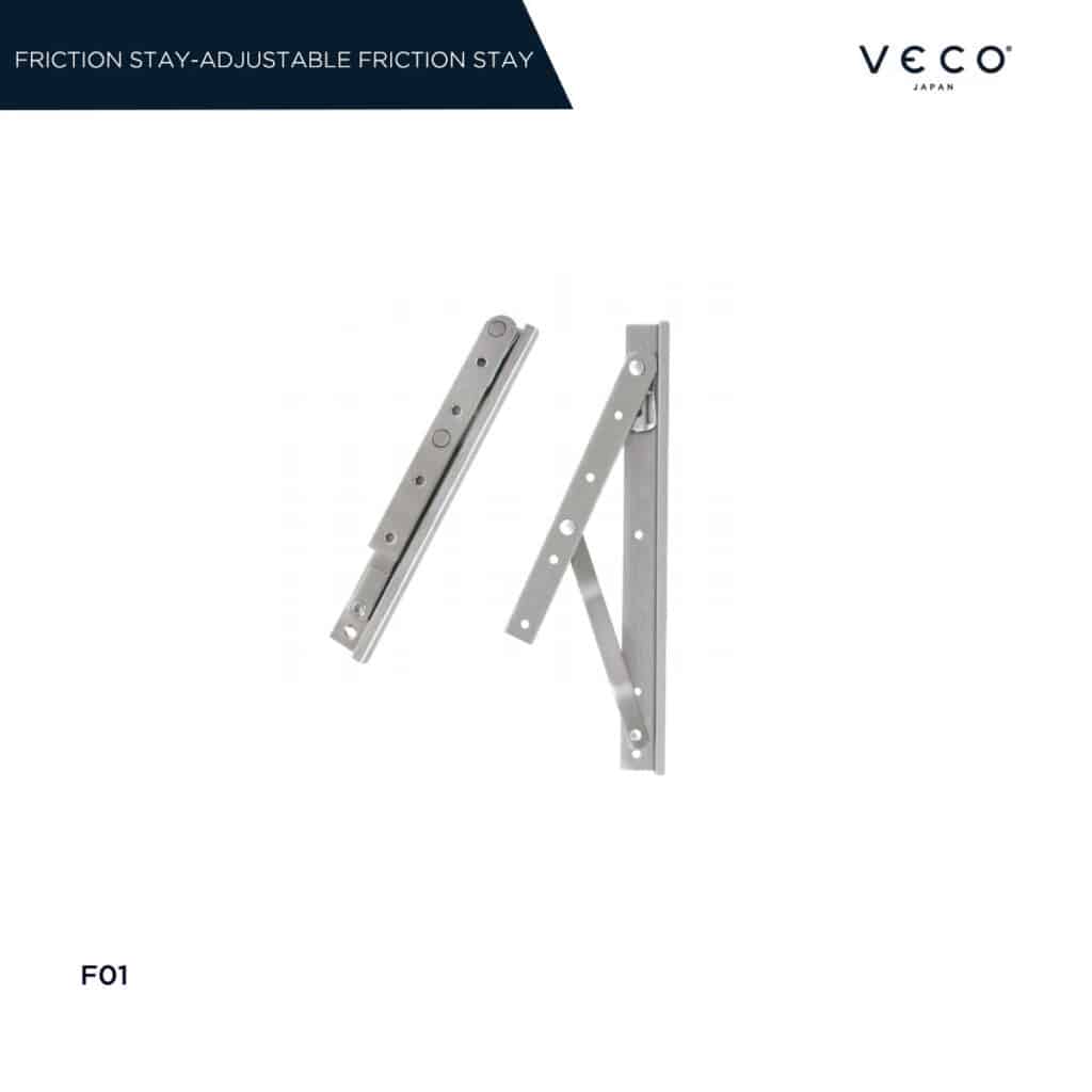 FRICTION STAY-ADJUSTABLE FRICTION STAY F01 | VECO ผู้ผลิต กลอนประตู ...